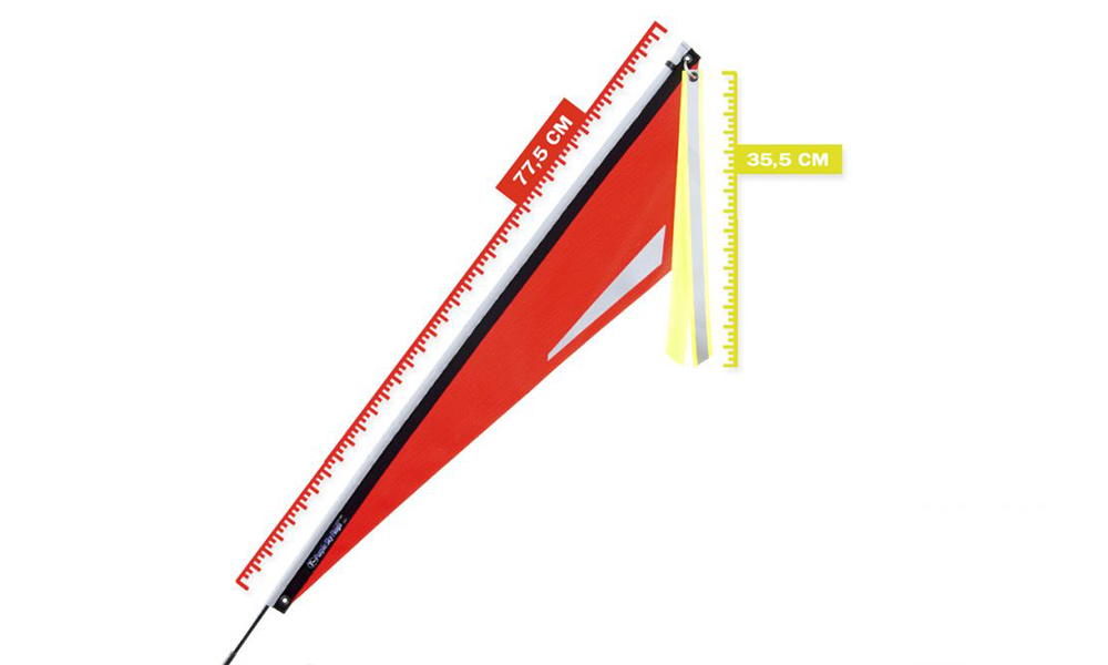 Banderín de alta visibilidad Purple Sky Flags - varios tonos – 3ike